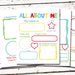All About Me Book, Kids Time Capsule, Homeschool Printables, Instant ...