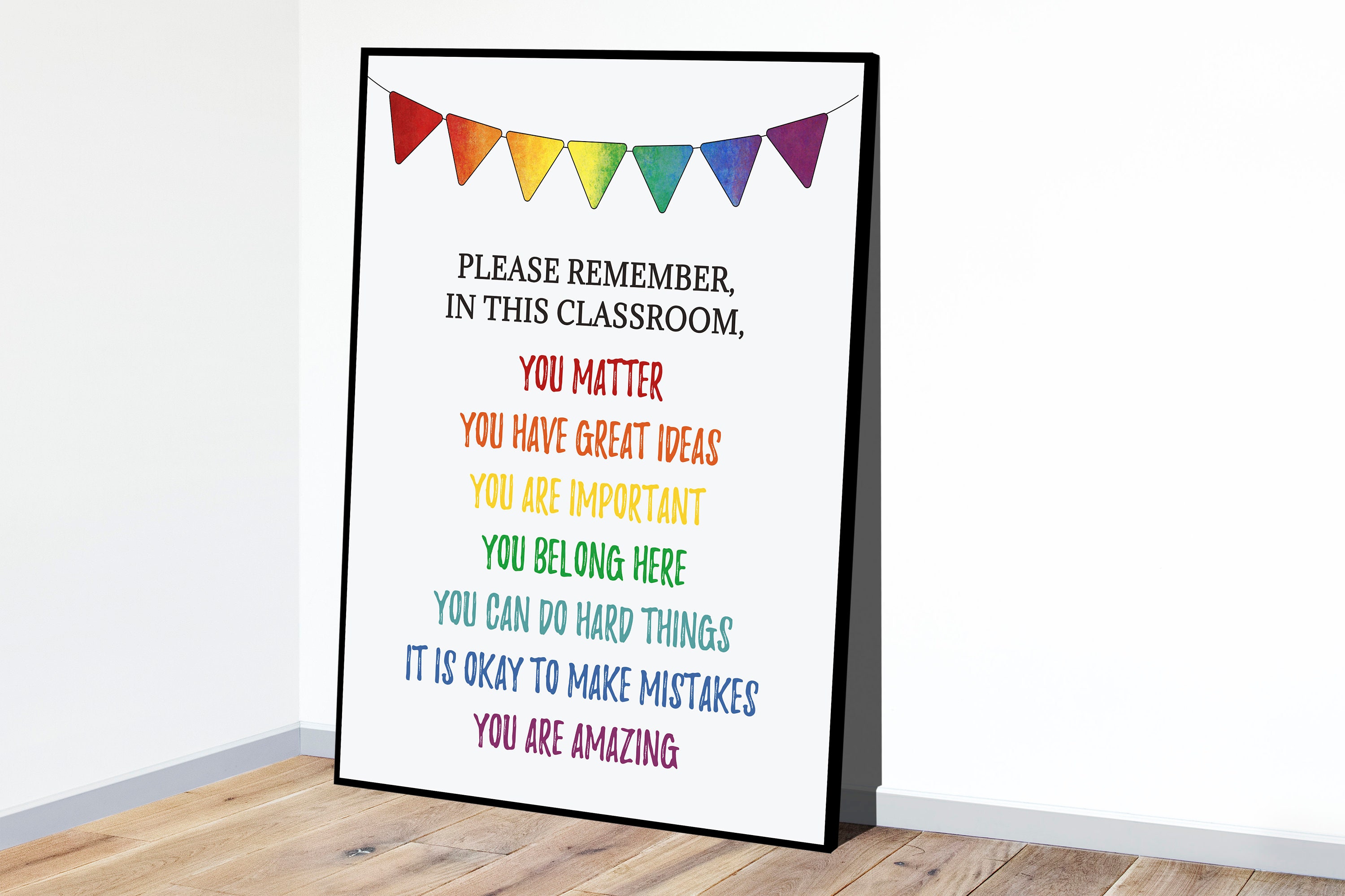 Motivational Classroom Decor Printable Sign for Teachers | Etsy