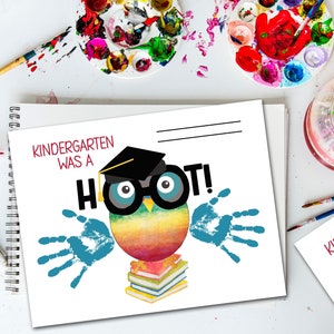Kindergarten Diploma, DIY Handprint Art, End of Year Craft, Last Day of ...