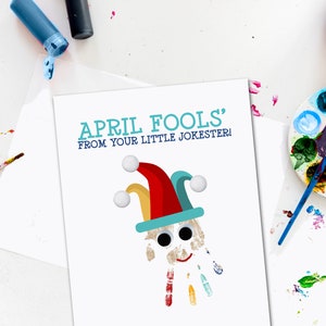 April Fools Day Craft, DIY Toddler Handprint Art, Homeschool Activity ...
