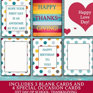 Printable Lunchbox Notes, Kids Kindness Cards, Positive Affirmation ...
