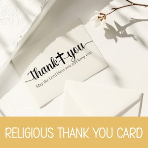 Christian Thank You Cards: Religious Scripture Sympathy Notes (digital ...
