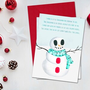 Christmas Thumbprint Art With Poem, Printable Snowman Craft for Kids ...
