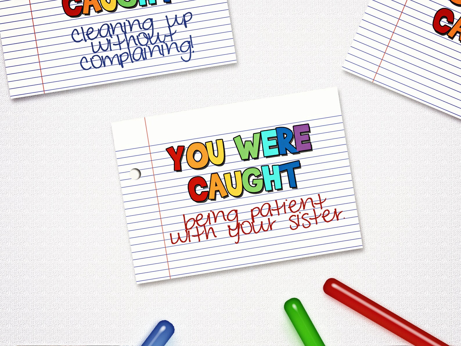 You Were Caught Cards Student Kindness Cards From Teachers | Etsy