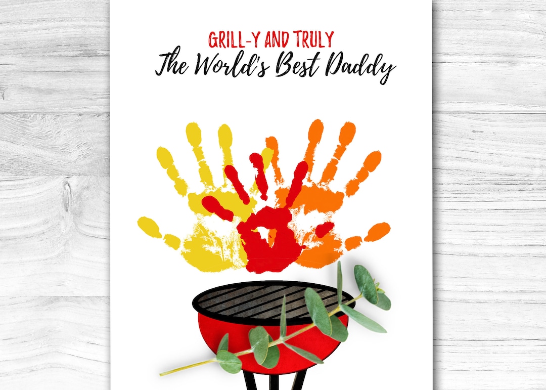 Handprint Gift for Daddy, Daddy Gift From Daughter, Personalized ...