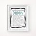 Daddy Top 10 List Ten Reasons I Love You Fathers Day Gift - Etsy