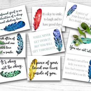 Grief and Loss Affirmation Cards, Grief Therapy Cards, Inspirational ...