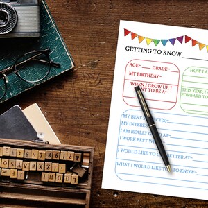 Meet the Student Survey, Back to School Classroom Forms, Teacher ...