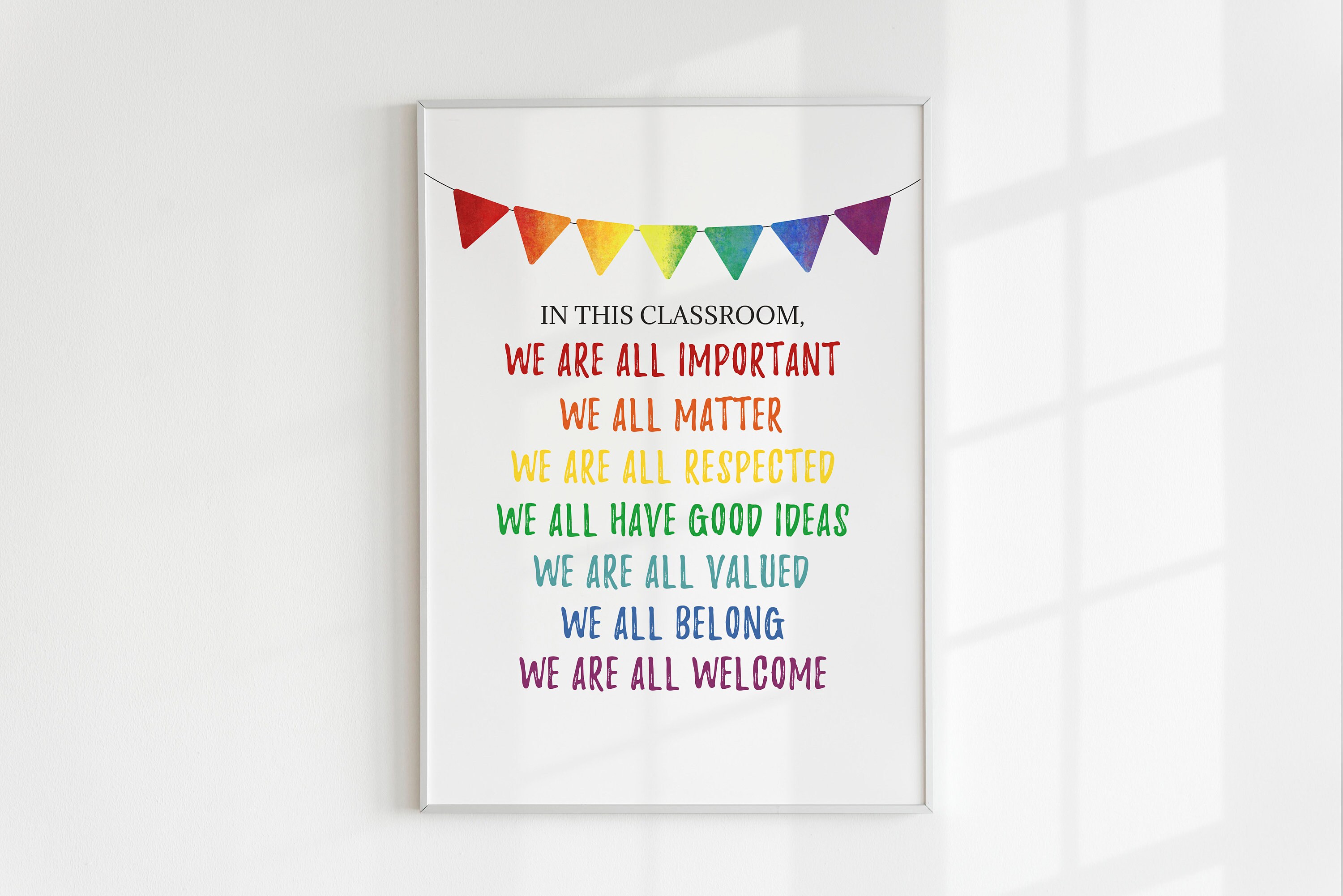 Inclusive Classroom Decor Student Welcome Sign Printable | Etsy