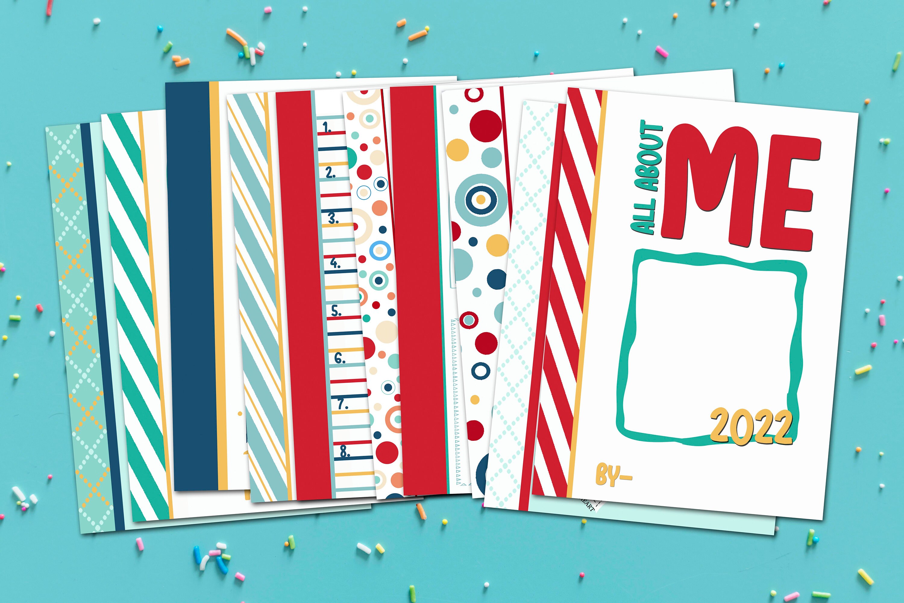 Printable All About Me Book Instant Download DIY Craft Kit - Etsy Canada