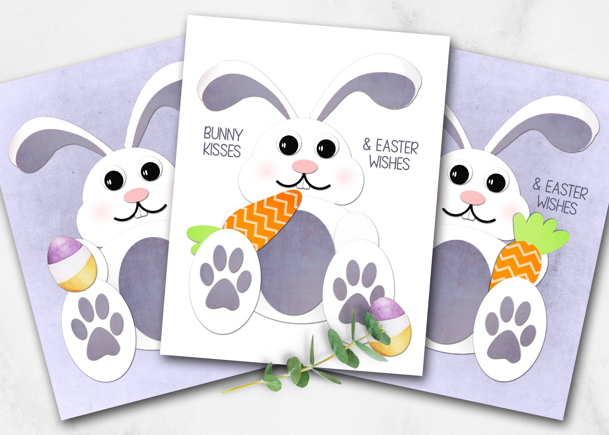 Make Your Own Easter Bunny Craft Template for Kids, DIY Spring Art ...