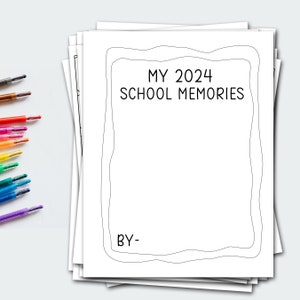 School Memory Album, End of Year Scrapbook for Students, 2024 Class ...