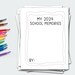 School Memory Album, End of Year Scrapbook for Students, 2024 Class ...