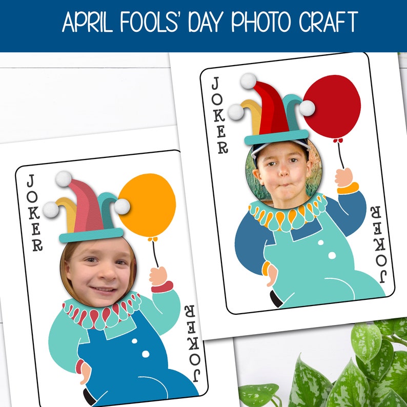 April Fools Day Prank DIY Kids Photo Craft Kit Instant - Etsy