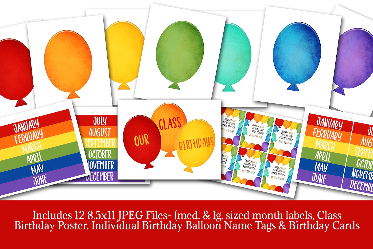 Class Birthday Display Printable Classroom Decor Birthday - Etsy Canada