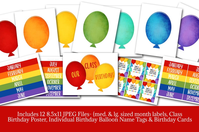 Class Birthday Display Printable Classroom Decor Birthday - Etsy Canada