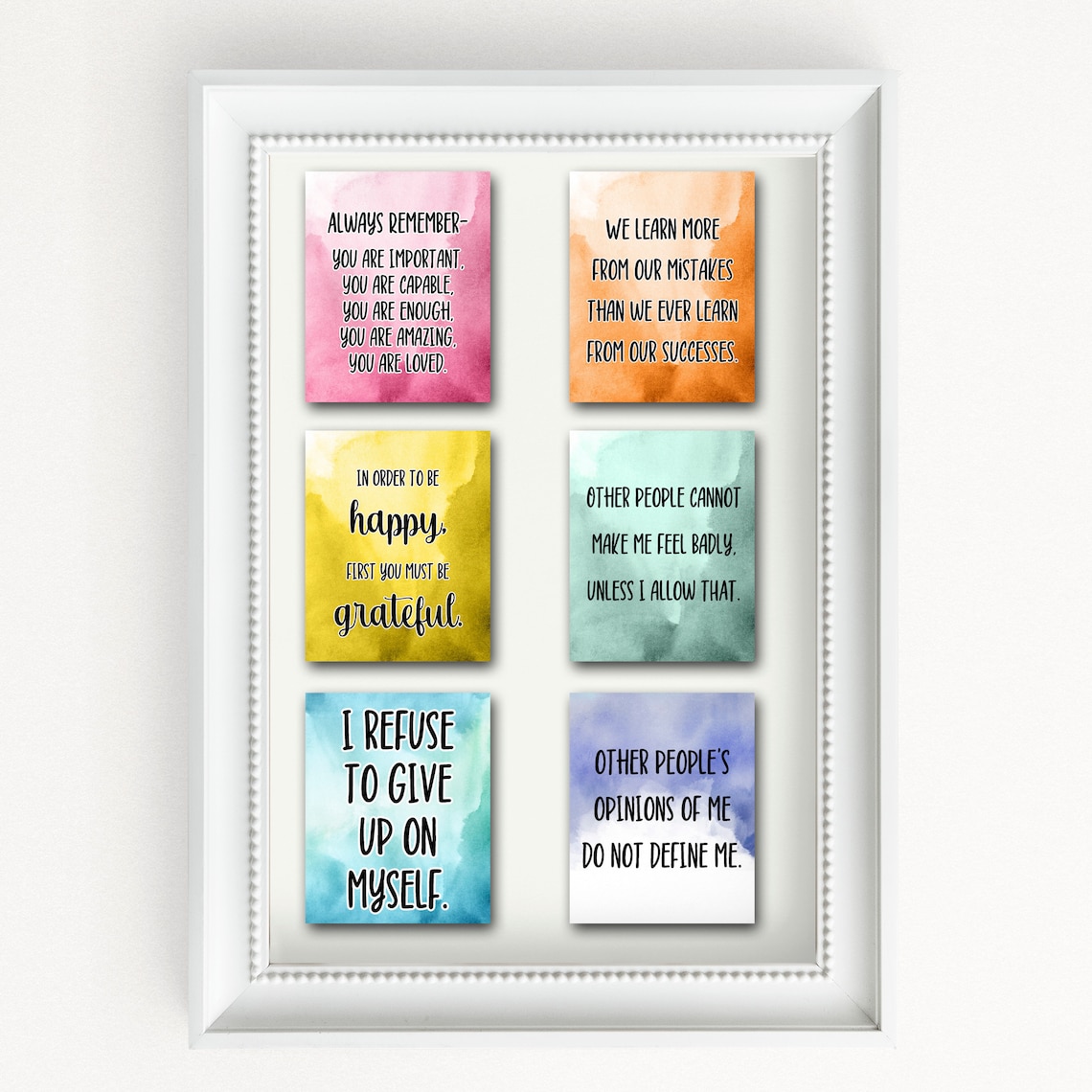 Printable Quote Cards for Children, Kids Kindness Cards, Motivational ...