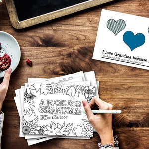 Printable Grandma Book From Grandkids, Unique Birthday Gifts From Child ...