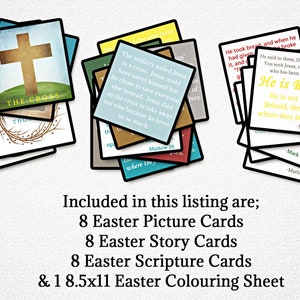 Easter Scripture Prayer Cards for Kids, Printable Bible Verse Cards ...