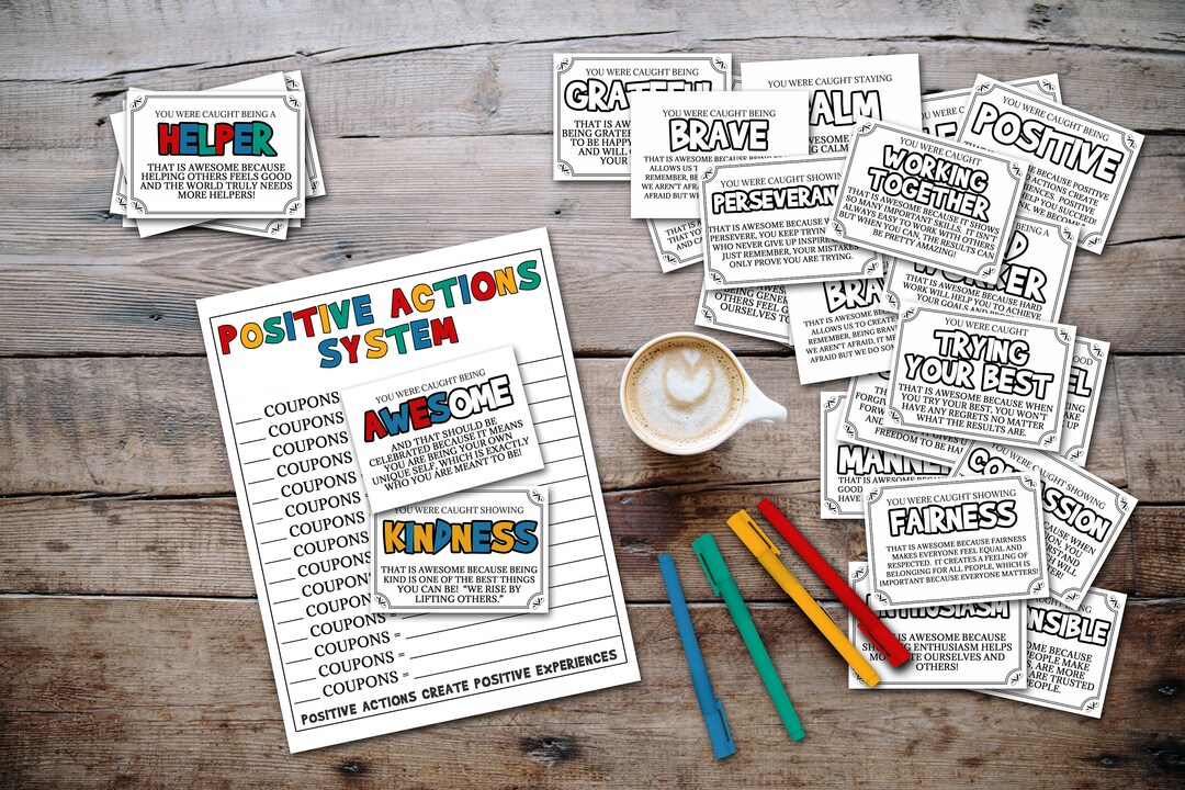 Printable Reward Coupons, Positive Reinforcement for Kids ...