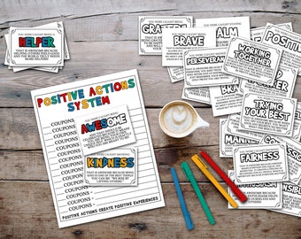 Printable Reward Cards for Kids Good Behavior Coupons | Etsy
