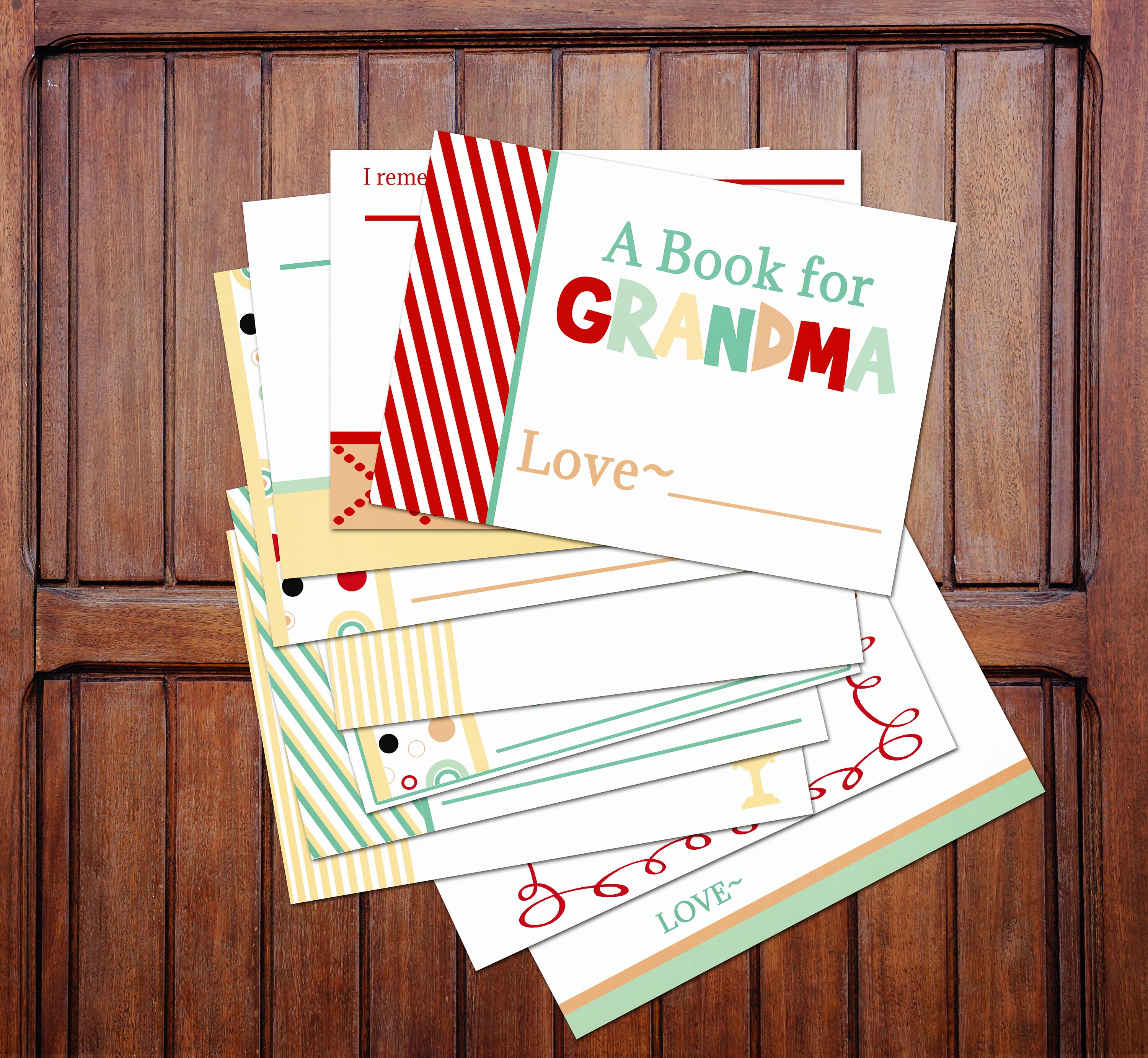 Printable Grandma Book Personalized Birthday Gift for Grandma | Etsy