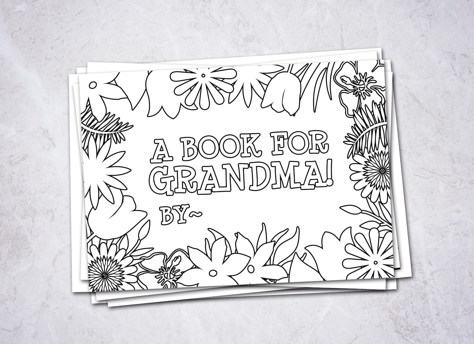 Printable Grandma Book From Grandkids Unique Birthday Gifts | Etsy Canada