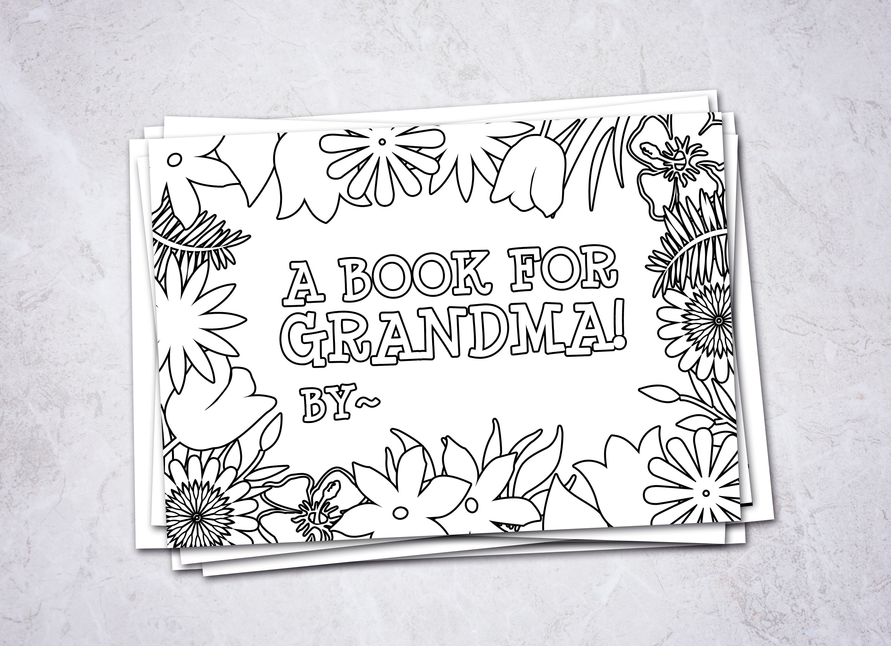 Printable Grandma Book From Grandkids Unique Birthday Gifts - Etsy Canada