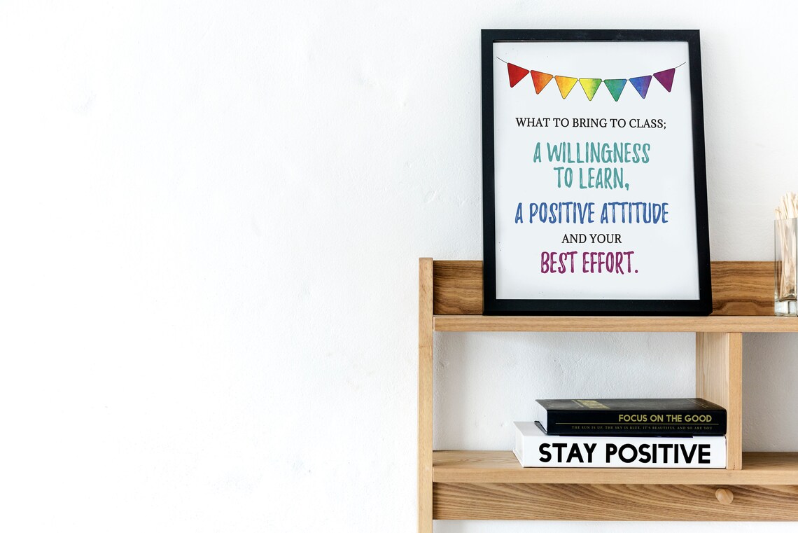 Inspirational Classroom Poster for Teachers Class - Etsy