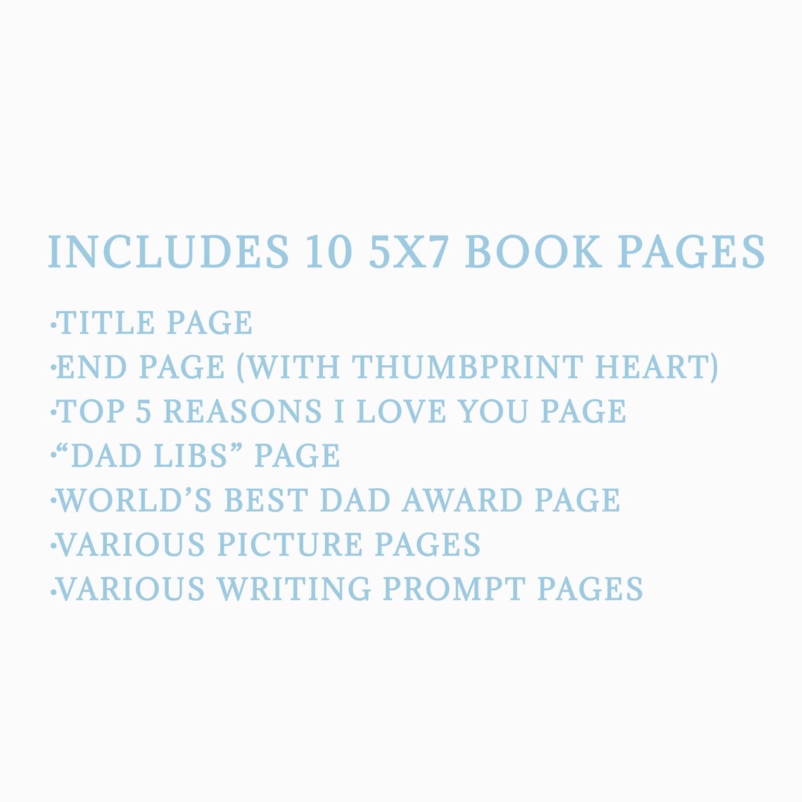 All About Dad Book Printable Father's Day Craft Kit for | Etsy