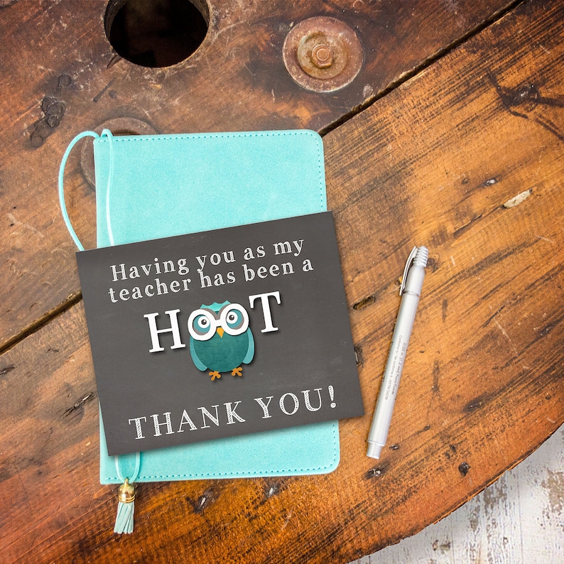 Printable Owl Teacher Thank You Card (digital Download) - Etsy