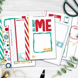 Printable All About Me Book Instant Download DIY Craft Kit - Etsy