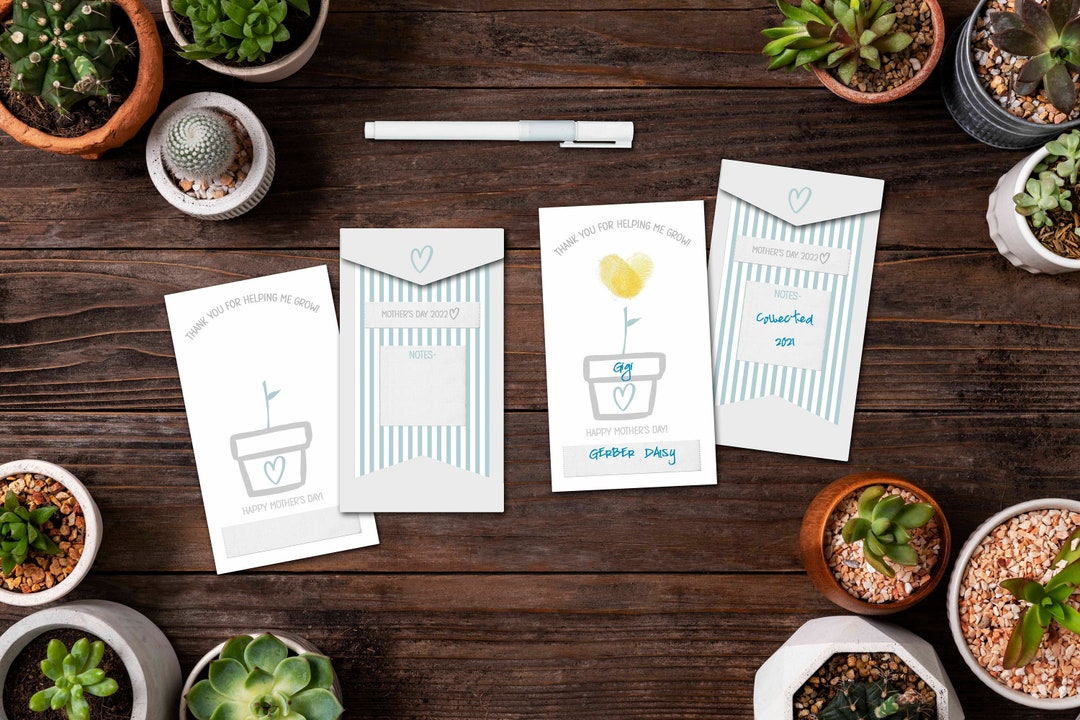 DIY Seed Packets for Mother's Day, Mothering Sunday Gift Idea With ...
