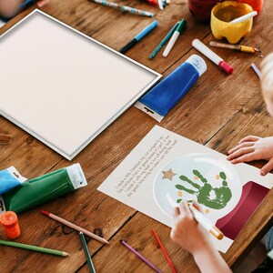 Christmas Handprint Printable, Snow Globe Craft for Kids, Personalized ...