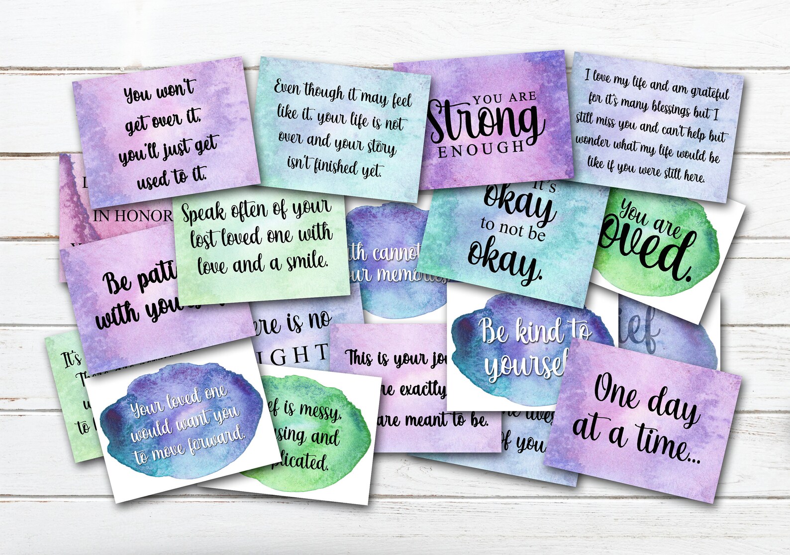 Grief Affirmation Cards Printable Therapy Cards With Grief - Etsy Canada