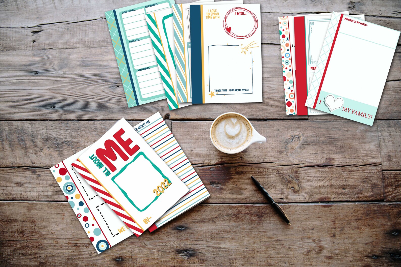 Printable All About Me Book Instant Download DIY Craft Kit - Etsy