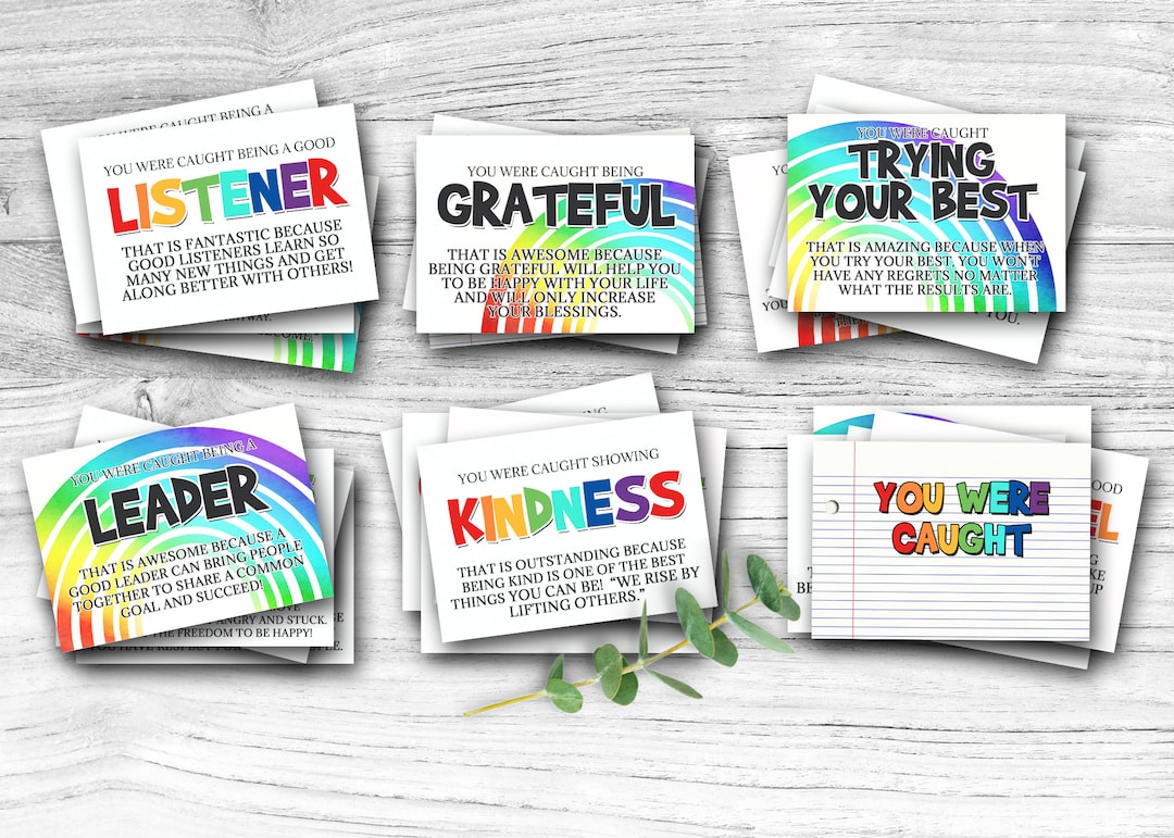 Printable Reward Cards for Kids, Good Behavior Coupons, Student ...