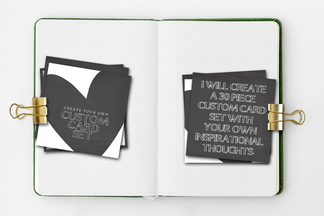 Custom Inspirational Quote Cards, Positive Affirmation Cards, Vision ...