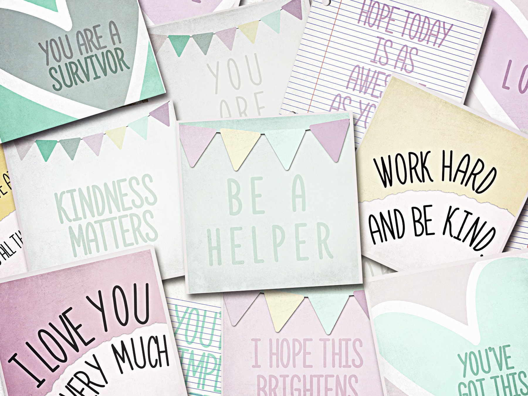 Printable Positive Affirmation Cards Lunchbox Love Notes for - Etsy Canada