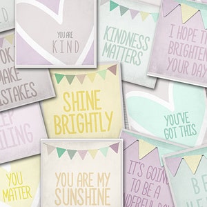 Printable Positive Affirmation Cards Lunchbox Love Notes for - Etsy Canada