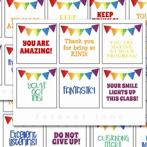 Printable Teacher Notes, Back to School Printable, Positive ...
