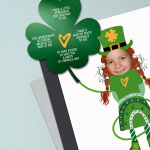 Leprechaun Photo Craft, Shamrock Poem, St. Patrick's Day Activity ...