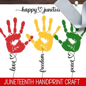 Juneteenth Handprint Art, DEI Inclusive Classroom Craft, Anti-racism ...