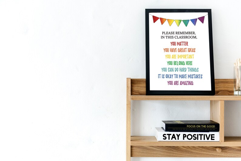 Motivational Classroom Decor Printable Sign for Teachers | Etsy