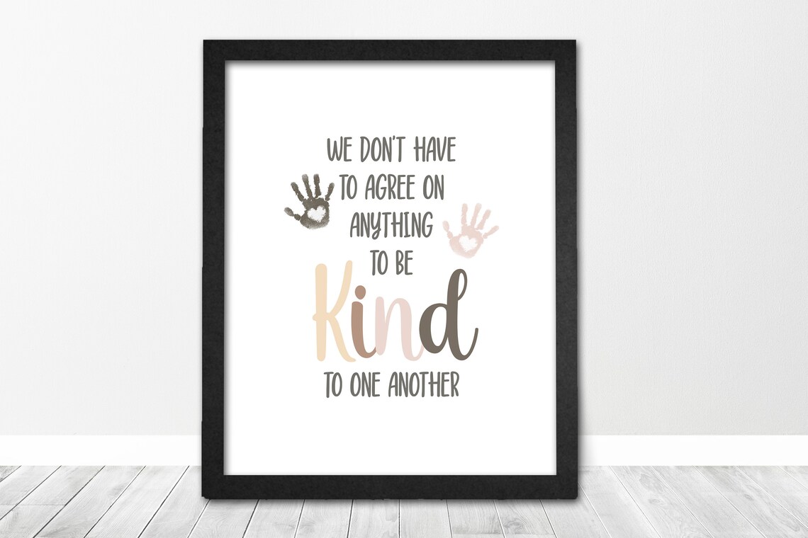 Printable Diversity Poster, Inclusion Artwork, Kindness Print ...