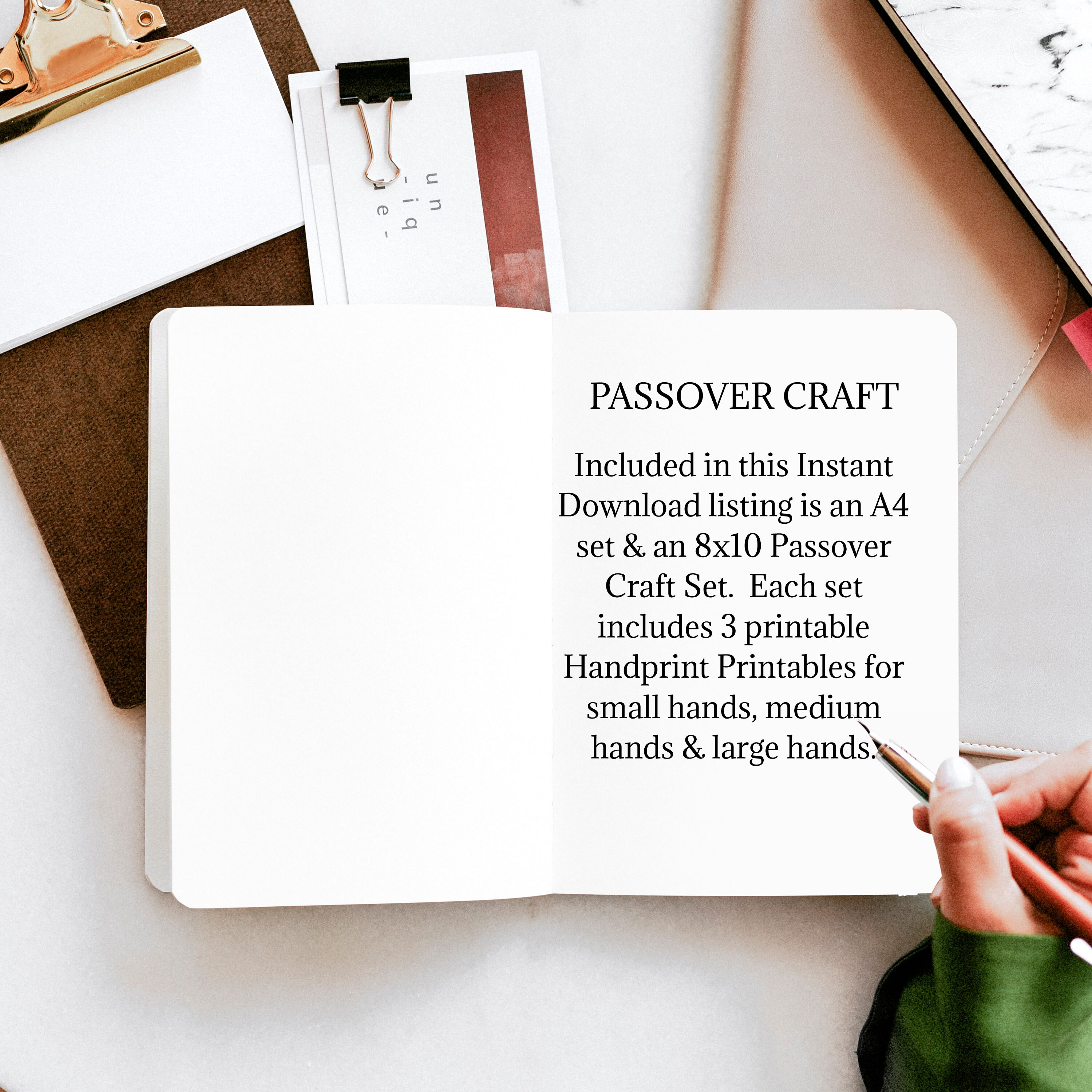 Passover Handprint Craft Kids DIY Pesach Activity Printable - Etsy