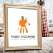 DIY Handprint Art Halloween Decor Pumpkin Print Halloween - Etsy