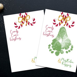Mistletoe Footprint Craft, DIY Personalized Christmas Gift From Kids ...