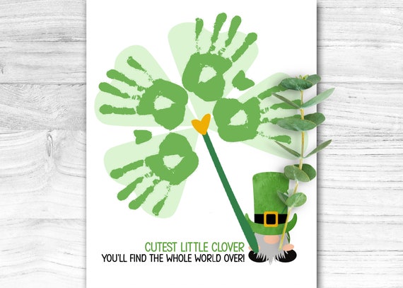 St. Patrick's Day Handprint Art - Mom. Wife. Busy Life.