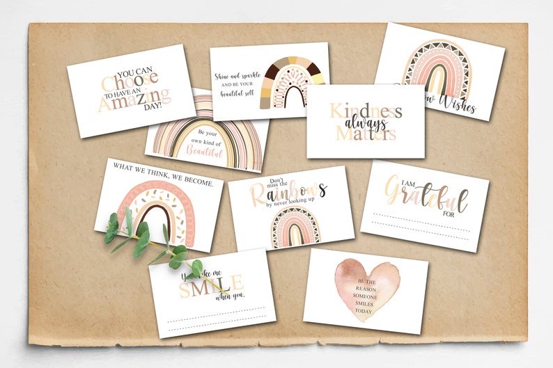 Printable Lunchbox Notes. Kids Kindness Cards Back to School | Etsy